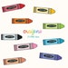 Crayons Clipart, Rainbow Clipart, Crayons Graphics, School Supplies ...