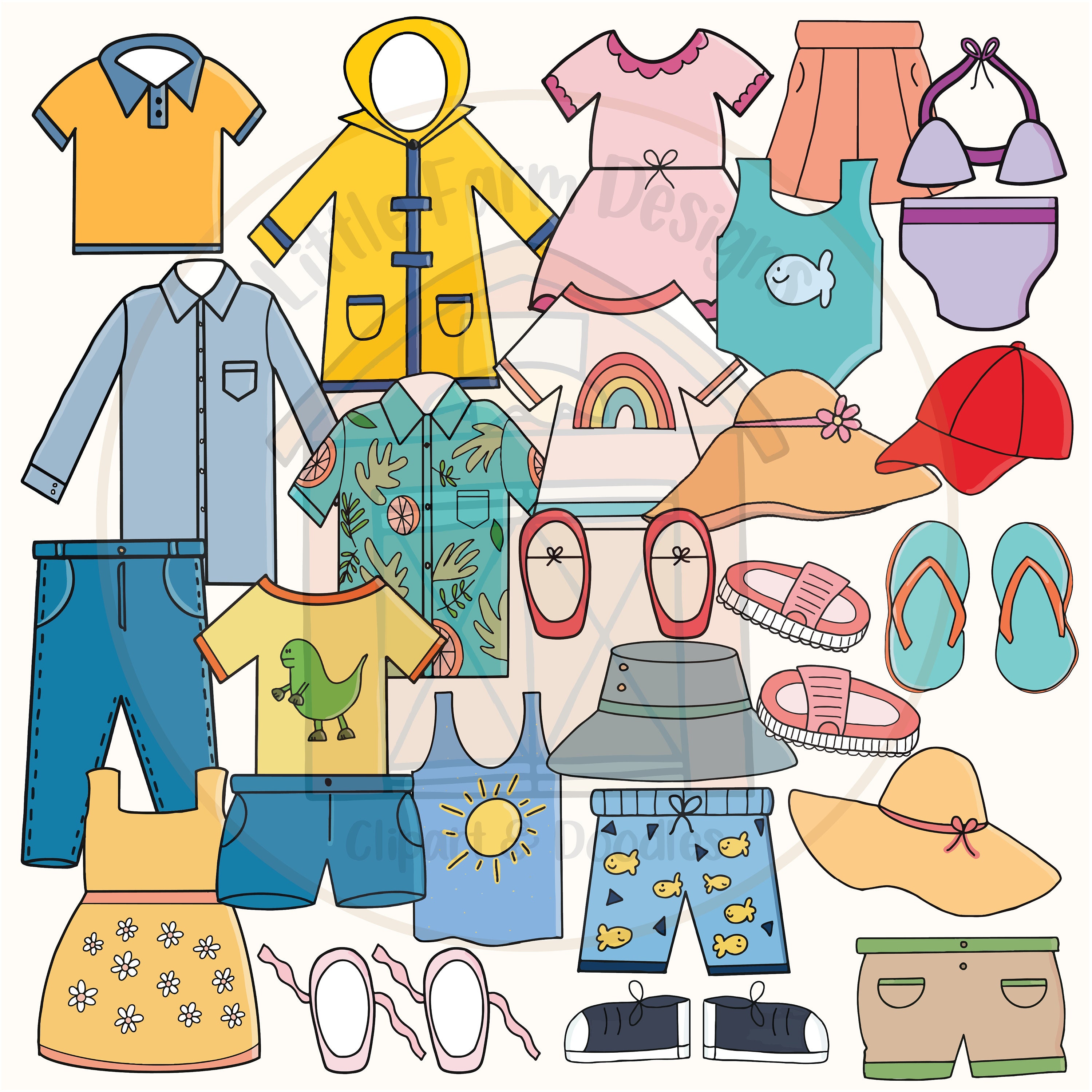 Summer Clothes Clipart For Kids