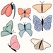 Butterflies Clipart, Butterfly Graphics, Spring Graphics, Spring ...