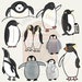 Penguin Clipart, Penguin Stamps, Penguin Graphics, Winter Animals ...