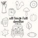 Fall Digital Stamps, Autumn Doodles, Fall PNG, Fall Decor Graphics ...