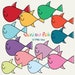 Fish Clipart, Rainbow Colors Fish, Sea Animals Clipart, Clipart for ...