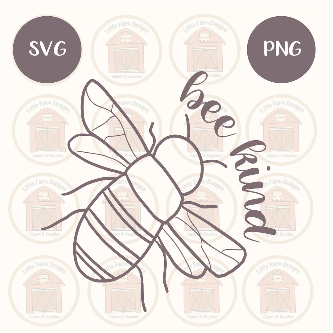 Bee Kind SVG, Bee PNG, Bee Cake Topper SVG, Svg Files for Cricut, Bee ...