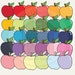 Rainbow Apples Clipart, Fruit Clipart, Clipart for Teachers, Clipart ...