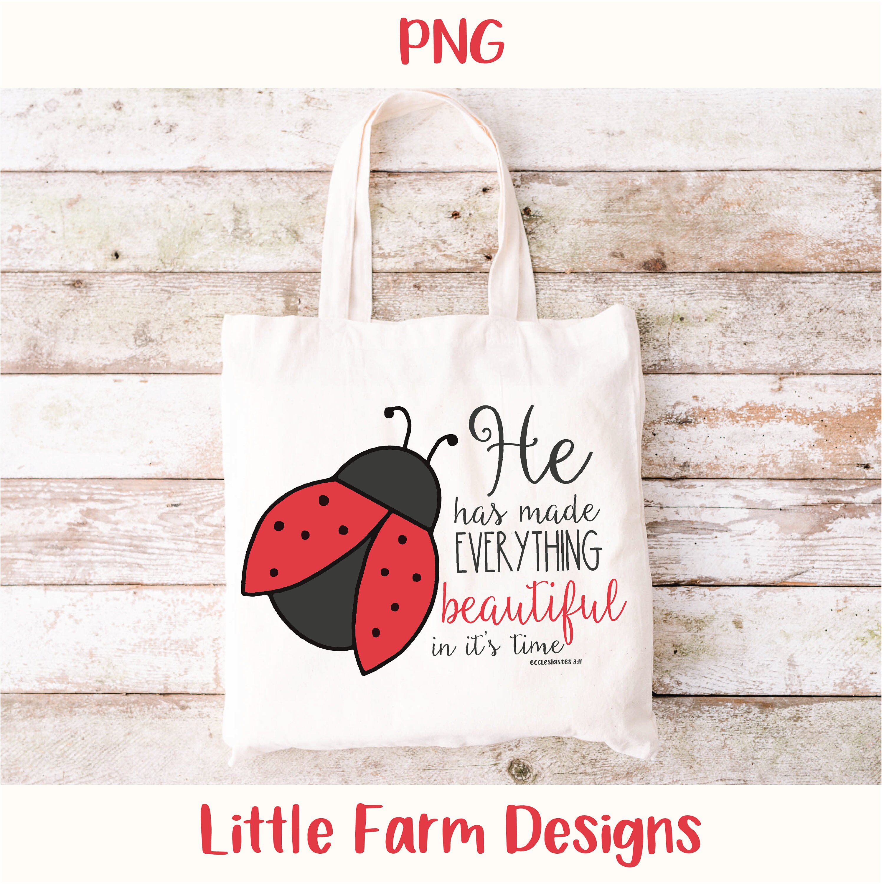 Christian PNG, Ladybug PNG, Inspirational Quote, Religious PNG, Faith ...