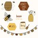 Bees Clipart Bundle, Bees Doodles, Beehive Clipart, Honeycomb Clipart ...