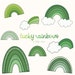 St. Patrick's Day Clipart, Green Rainbows Clipart, St. Patrick's ...