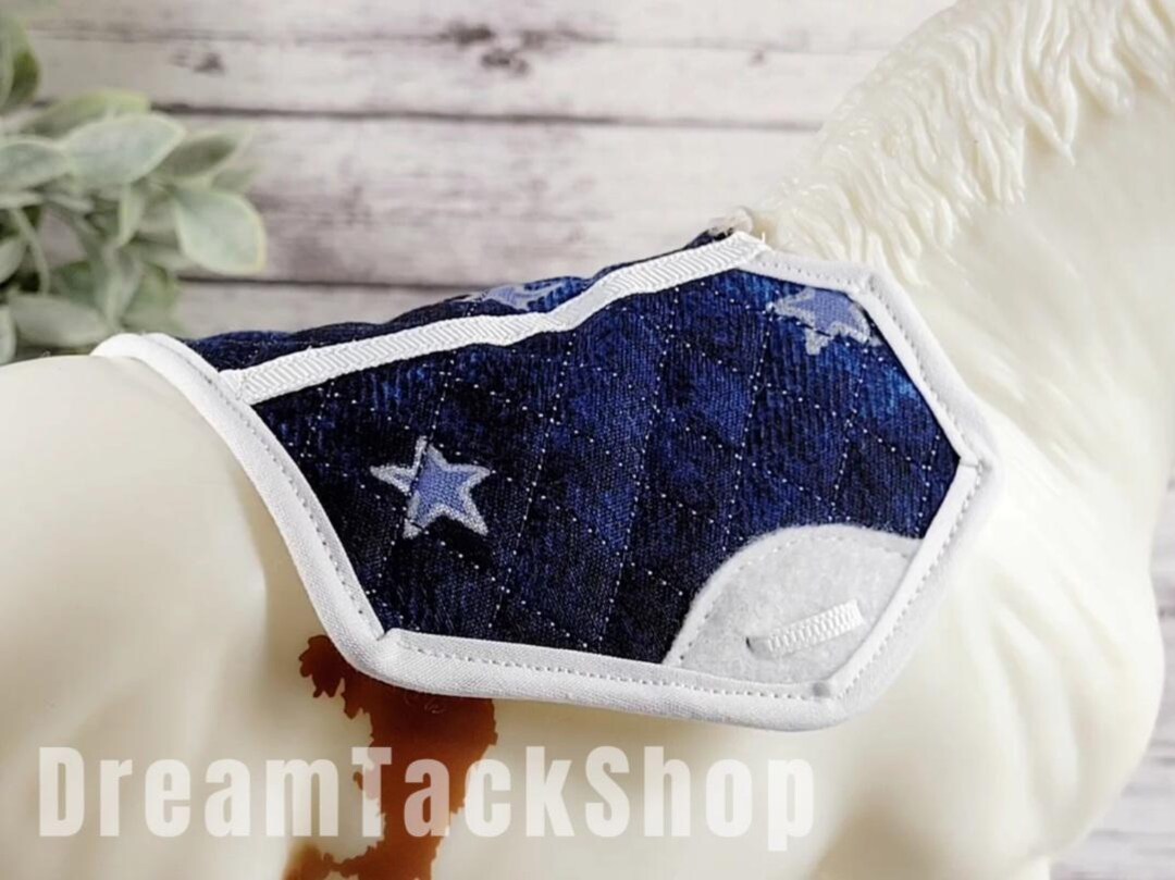 Silver Trophy - Traditional 1:9 Scale Model Horse English Saddle Pad - Etsy