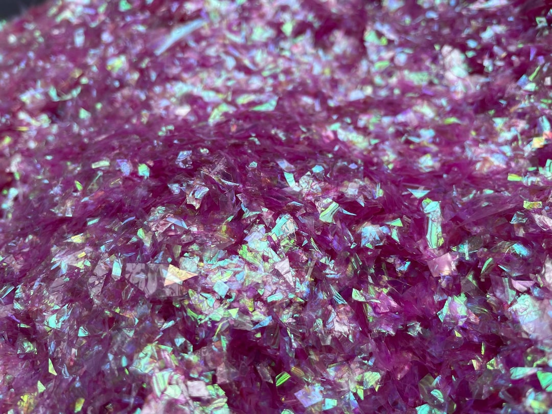 Pink Iridescent Mylar Flakes, Resin Supplies, Nail Supplies, 10g per ...
