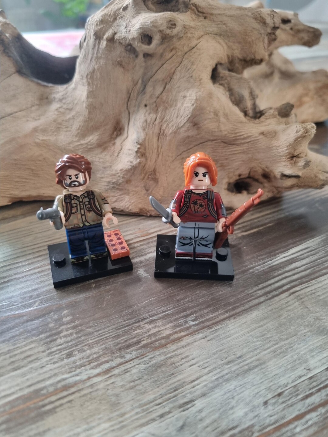 Last of Us Joel & Ellie Minifigures Set of Two . - Etsy