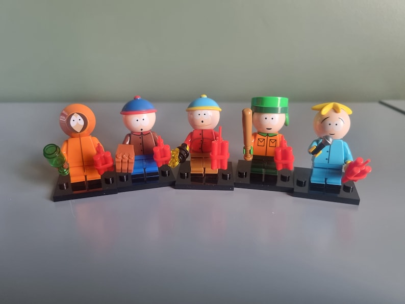 South Park Minifigures Custom Made Set of 5 - Etsy