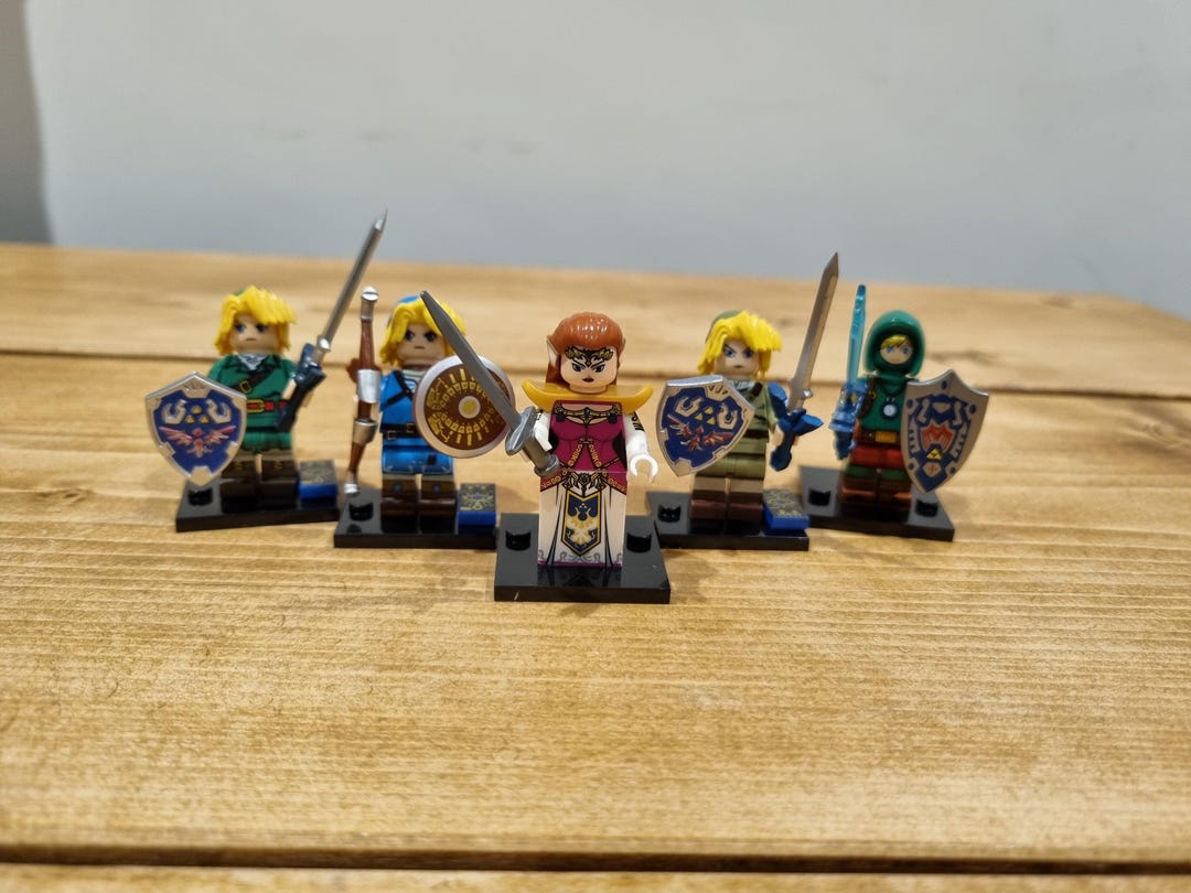 The Legend of Zelda Minifigures Set of 5 - Etsy UK