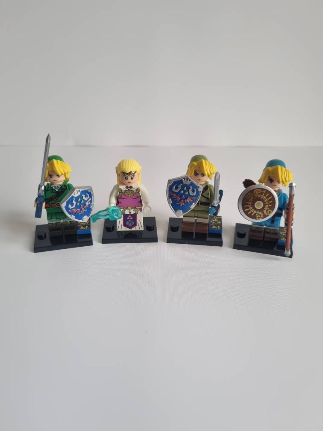 The Legend of Zelda Custom Made Minifigures Set of 4 . - Etsy