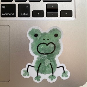 Cute Frog Sticker | Vinyl Stickers, Stationery Stickers, Animal ...