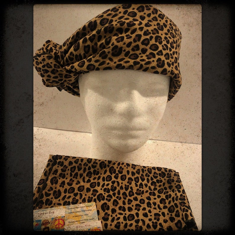 Leopard Print Oversized Bandana: Stylish Scarf, Handmade - Etsy