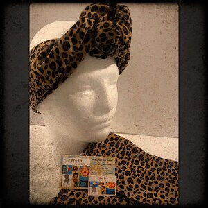 Leopard Print Oversized Bandana: Stylish Scarf, Handmade - Etsy