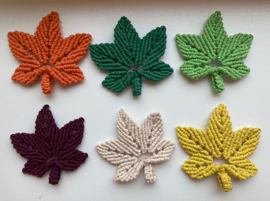 Macrame Handmade Maple Leaf, Home Decor - Etsy