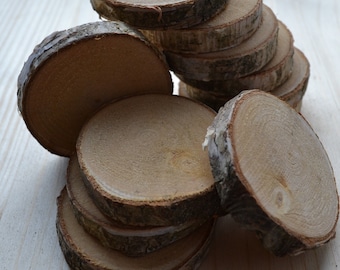 Birch Wood Slices - Etsy
