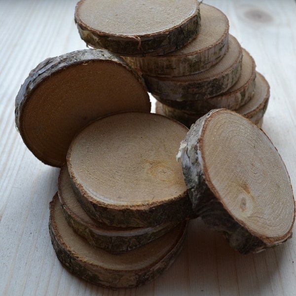 Birch Wood Slices - Etsy