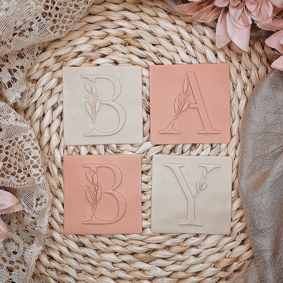 Leafy Capital Letter Embosser Leafy Initial Embosser Alphabet Embosser ...