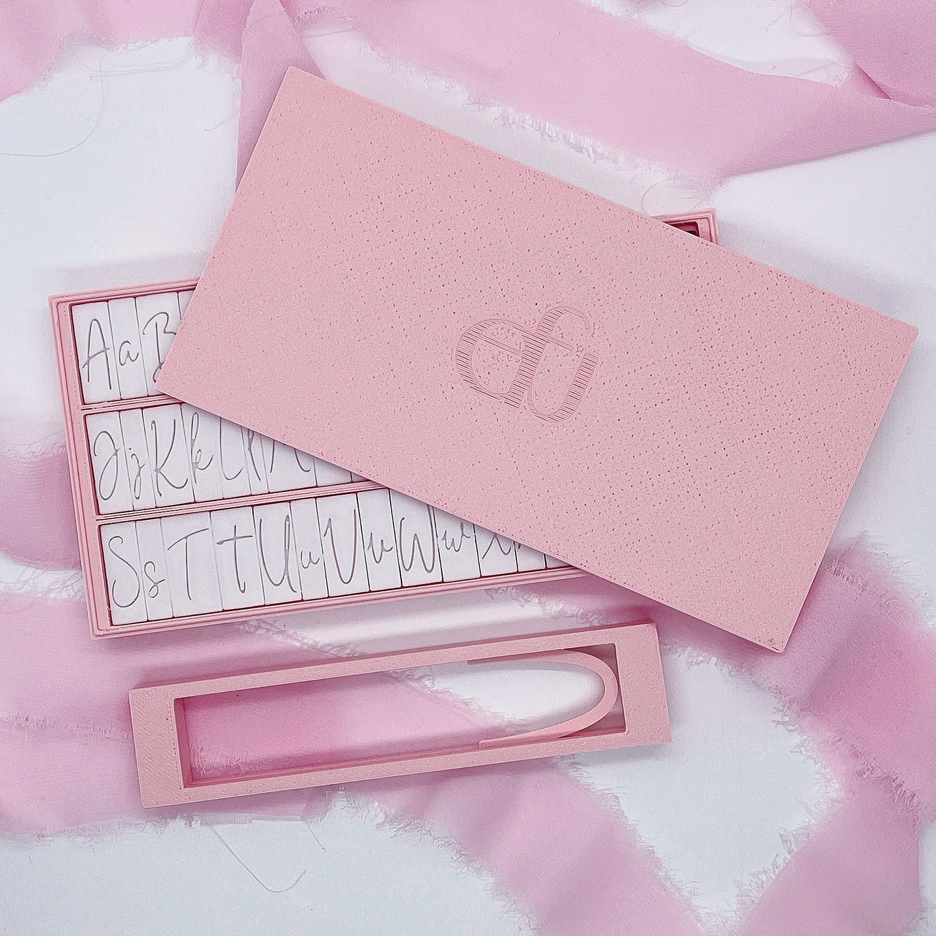 Script Font Set Letter Stamp Alphabet Stamp Signature - Etsy UK