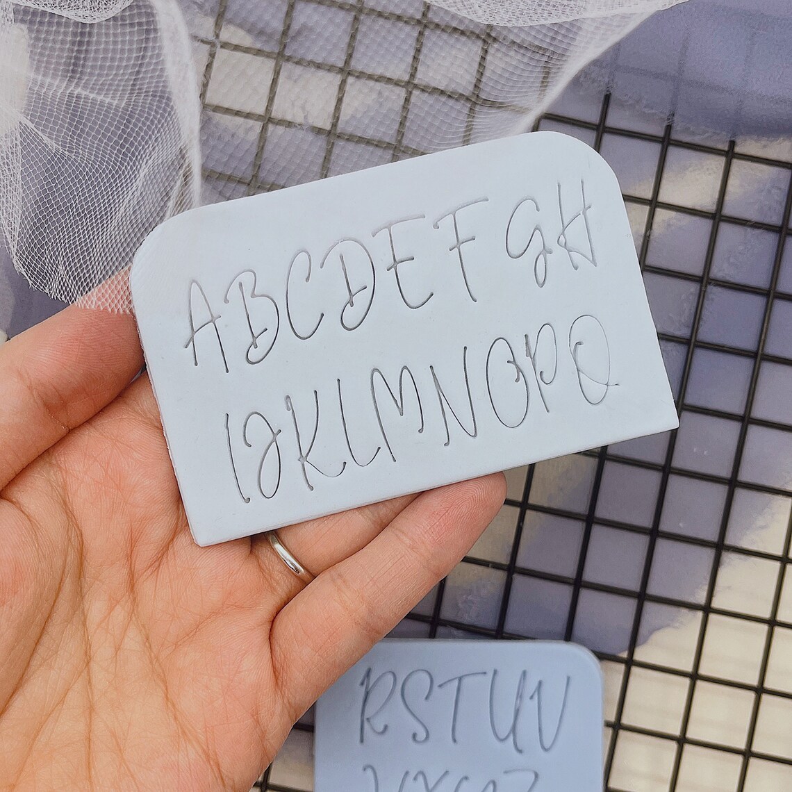 Script Font Set Letter Stamp Alphabet Stamp Signature - Etsy UK