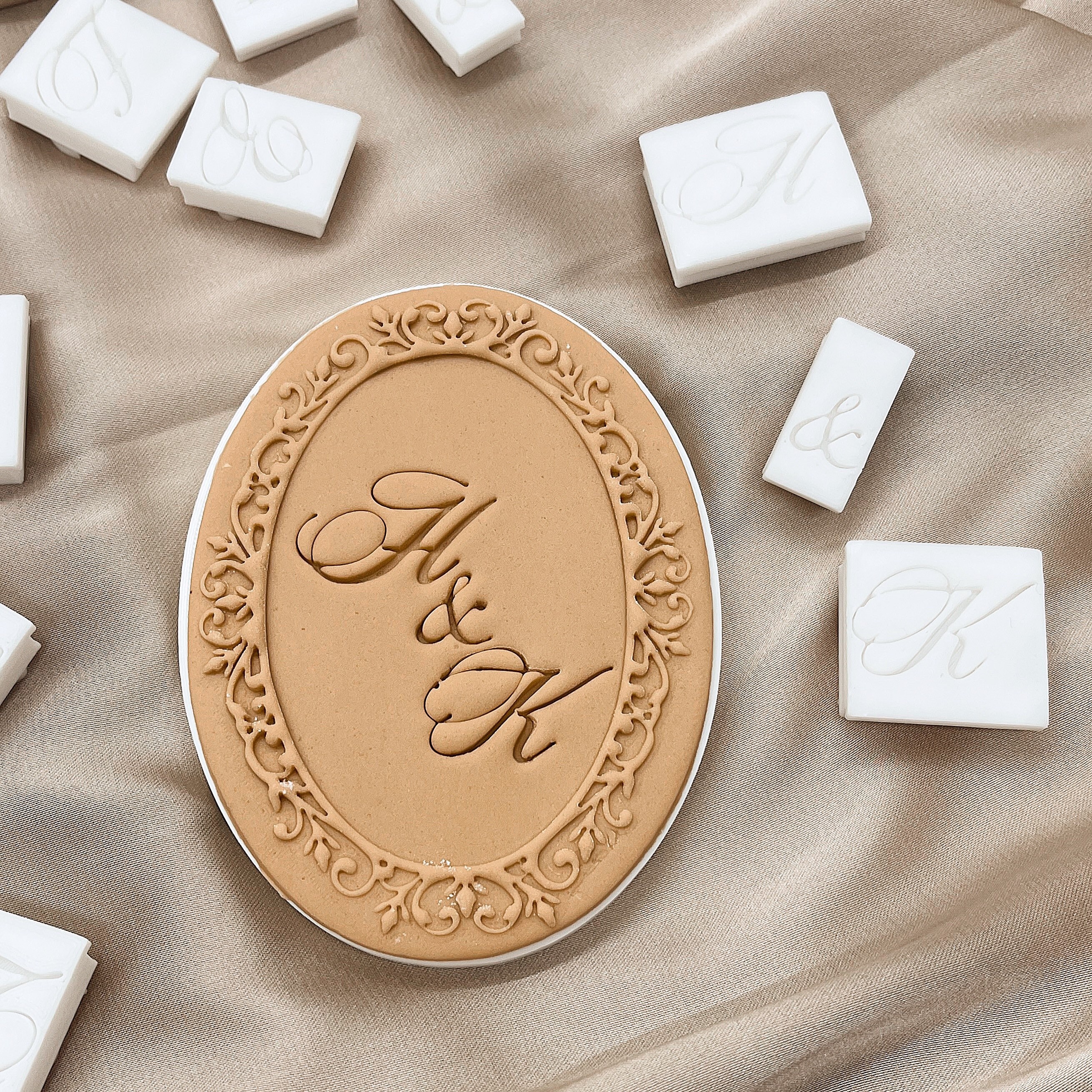 Initial Calligraphy Font Set | Initial Letter Stamps | Calligraphy ...