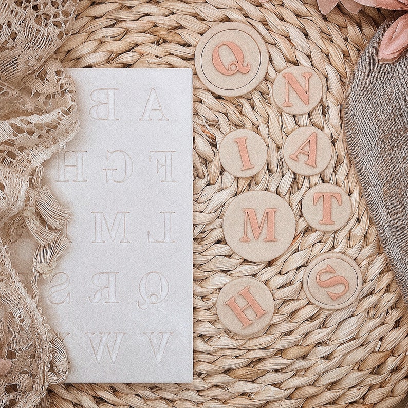 Mini Alphabet Embosser Palette | Mini Letter Stamp Set | Set of 26 ...