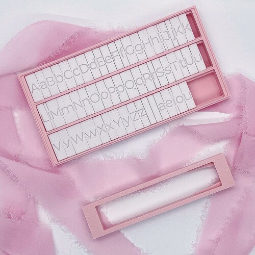 Script Font Set Letter Stamp Alphabet Stamp Signature - Etsy Australia