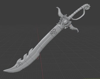 Cosplay Sword Stl | Etsy