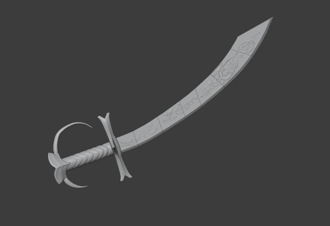 Fantasy Blade/scimitar - 3D Printable File - Etsy