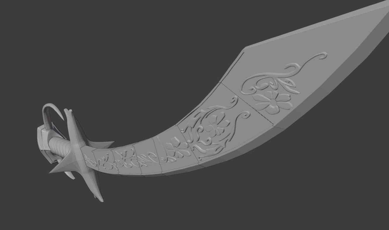 Fantasy Blade/scimitar - 3D Printable File - Etsy