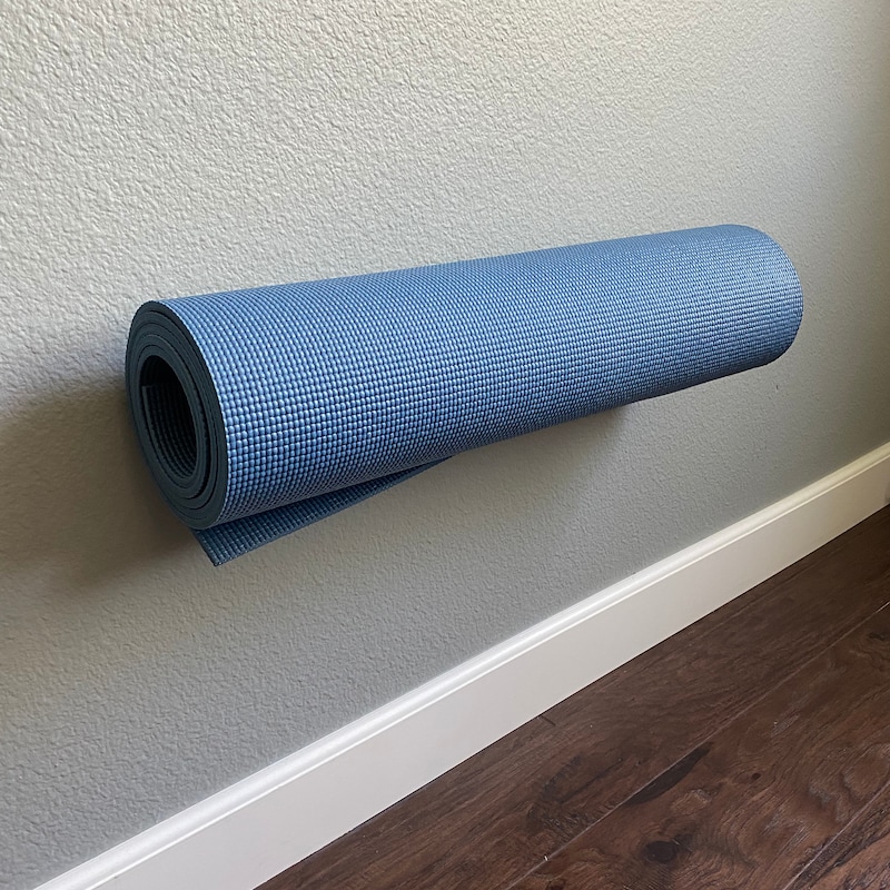 Yoga Mat Wall Holder - Etsy