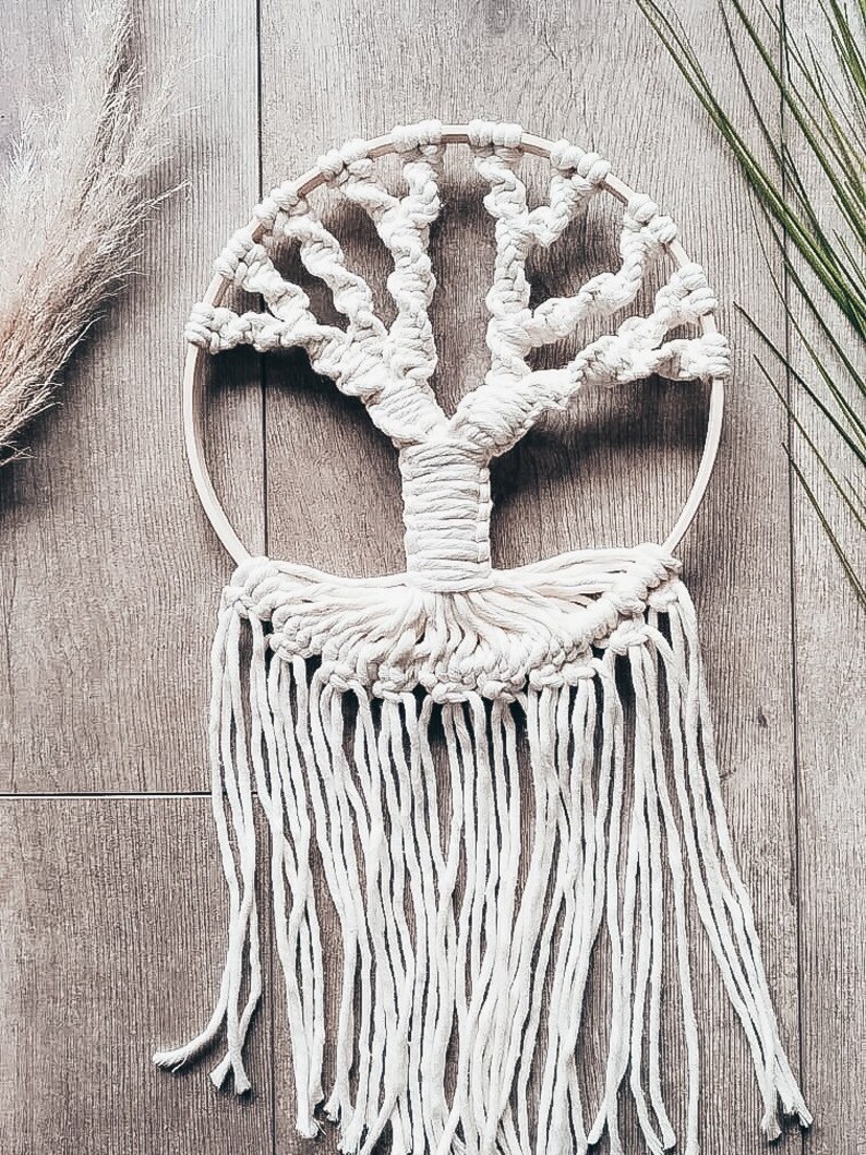 Traumfänger Makramee Baum des Lebens Boho Wanddekoration Wandbehang - Etsy.de