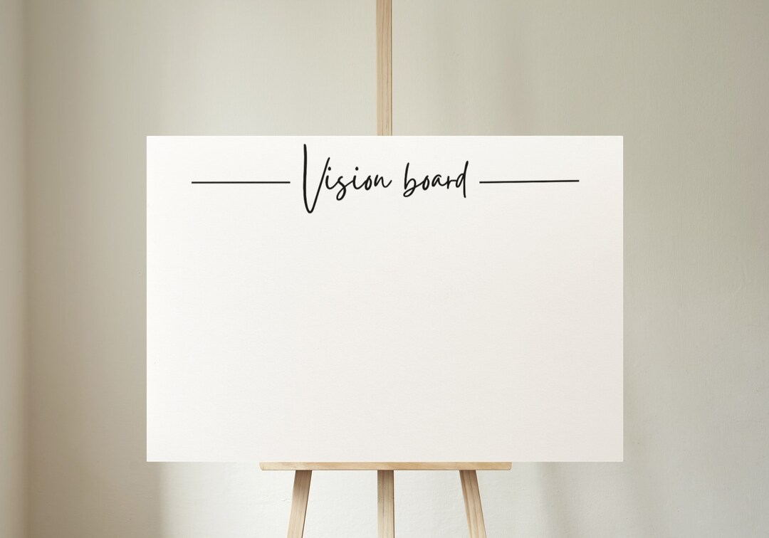 Printable Vision Board Wall Art. Manifest and Keep Track of - Etsy