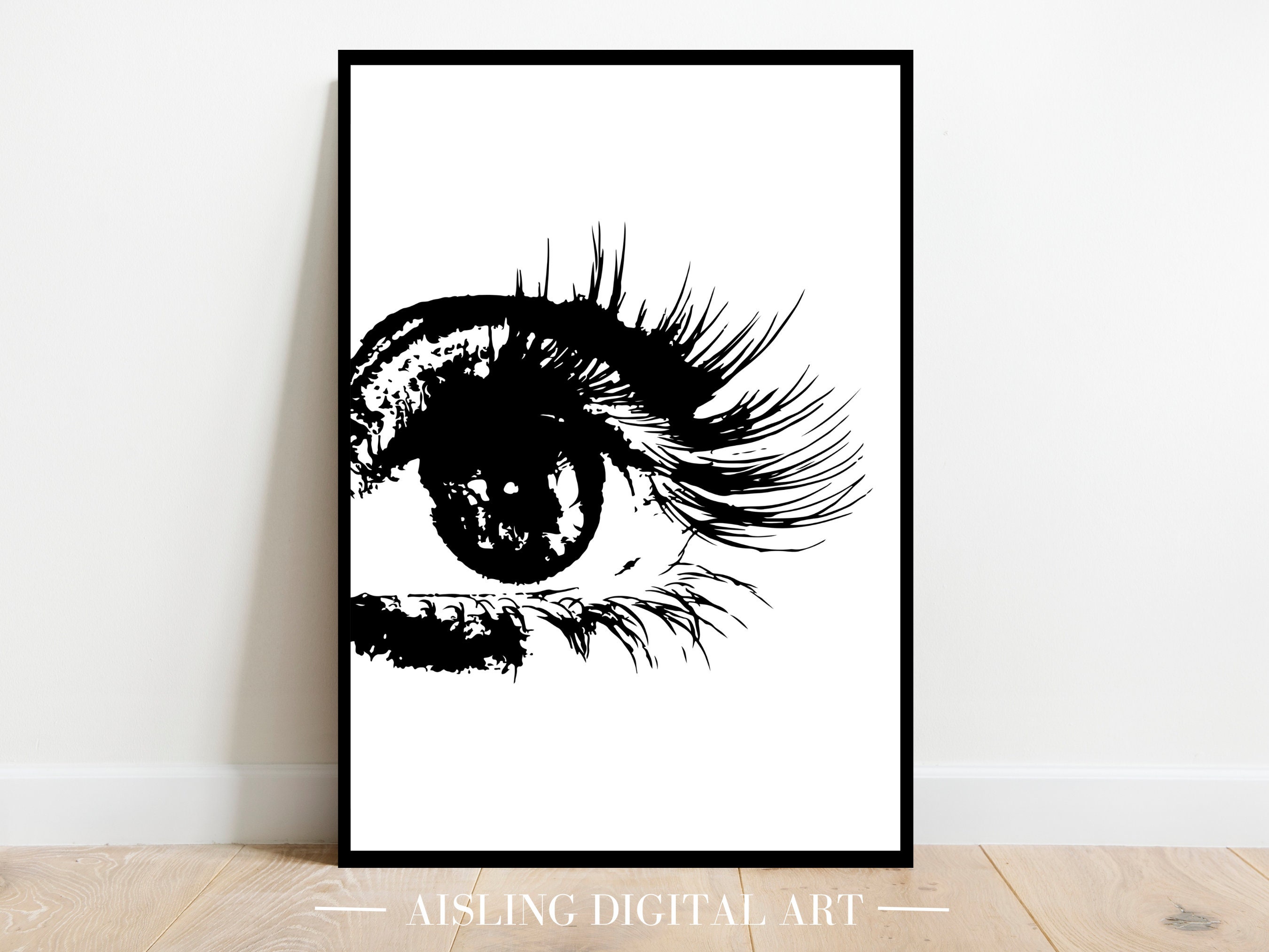 Eye Painting Black And White