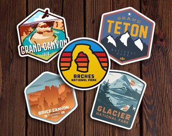 Zion National Park USA 5 Stickers Pack - Etsy