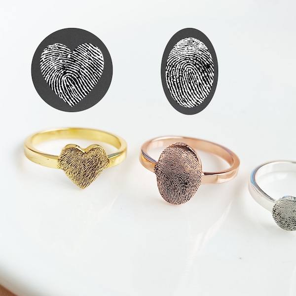 Fingerprint Ring - Etsy