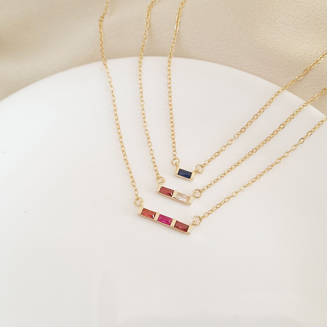 Personalized Family Birthstone Necklace, Multiple Birthstone Jewelry ...