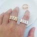 Custom Date Ring,stackable Year Ring,gothic Date Ring,birth Year Ring ...