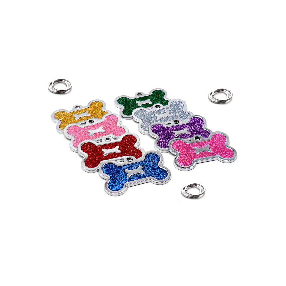 Laser Engraved Bone Shaped Pet Id Tags With Bone Print for - Etsy UK