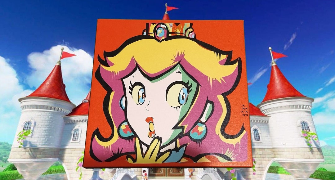 Super Mario toadstool Canvas Art - Etsy