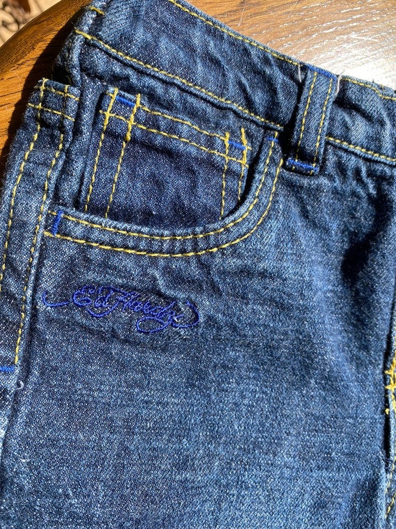 Rare Ed Hardy Tiger Embroidered Jeans Toddler Dark Bl… - Gem