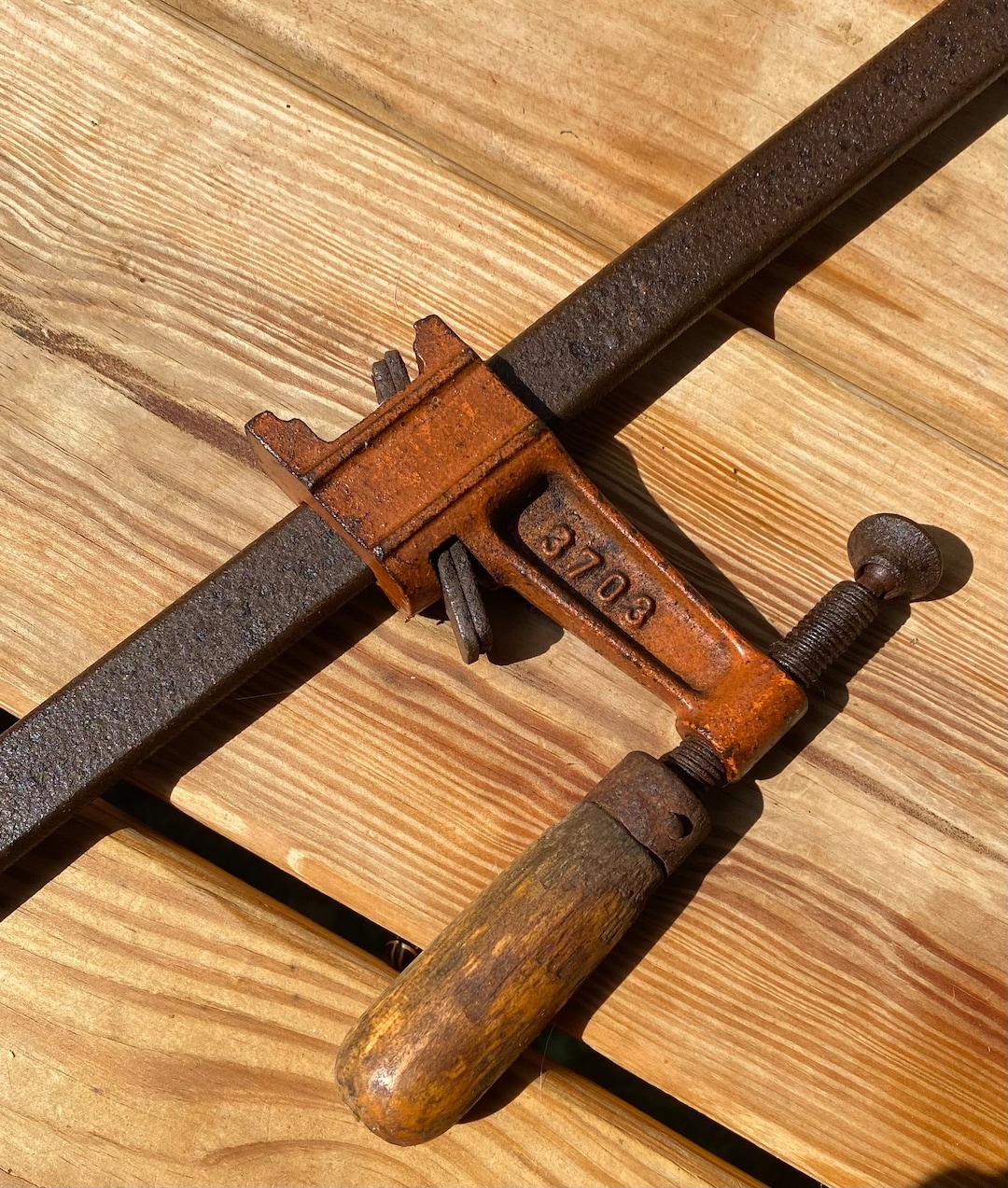 Jorgensen 3701 3703 Vintage Bar Clamp W Long Arm and Adjustable Clamp ...