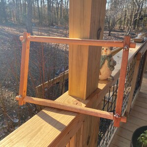 Vintage Rectangular Wooden Quilting Embroidery Frame Lap Quilting Cross Stitch Frame Rolling ...