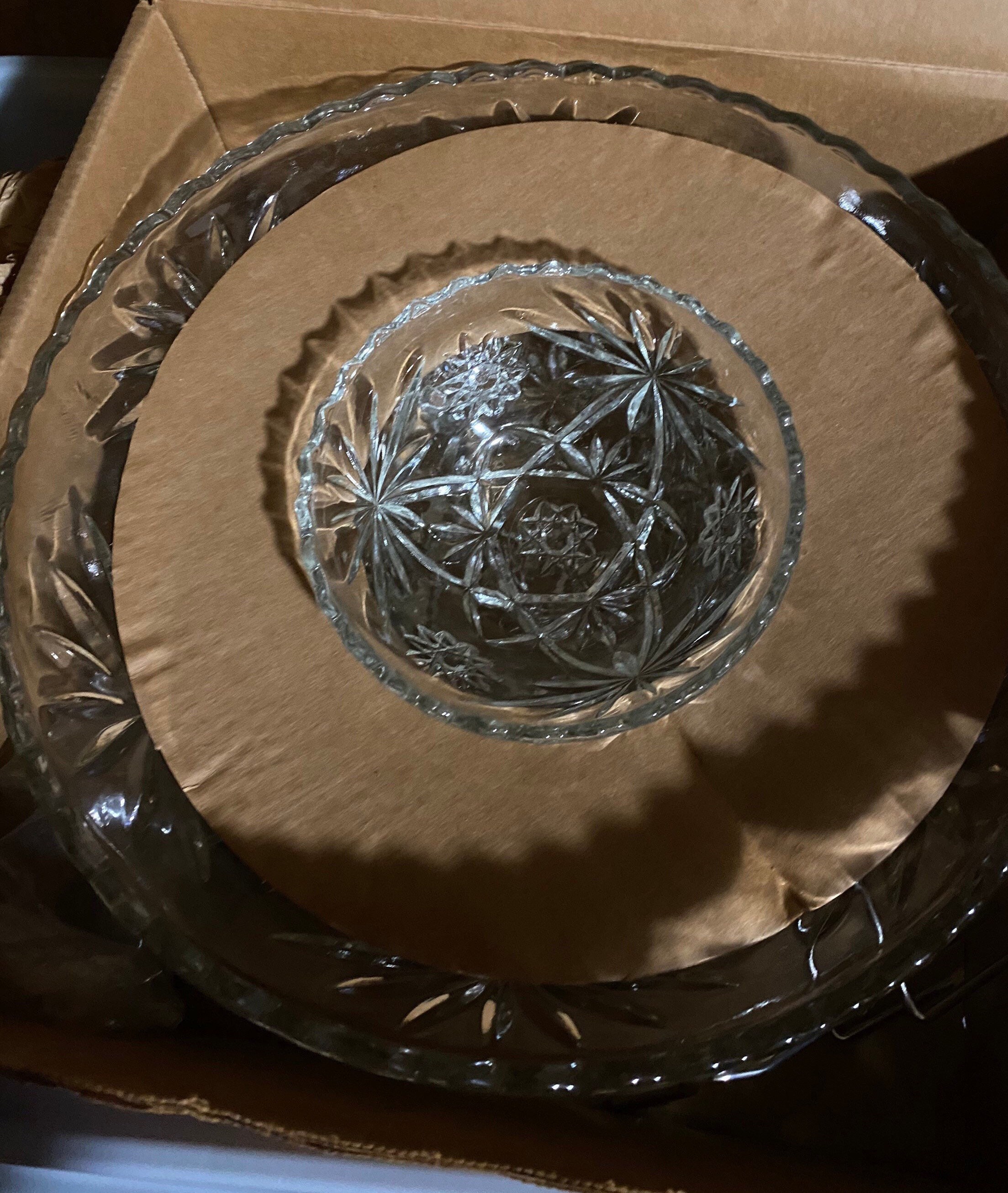 Anchor Hocking Early American Prescut 3 Piece Chip n Dip Set. - Etsy