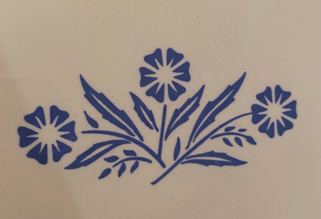 Corelle White Blue Cornflower Pie Plate 1966-1969 Cornflower as Part of ...