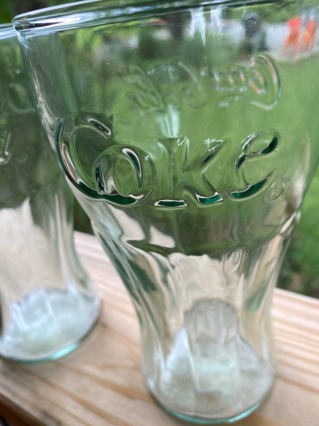 Anchor Hocking Green Coke Glasses Set of 6 Drinkware Coca-cola - Etsy