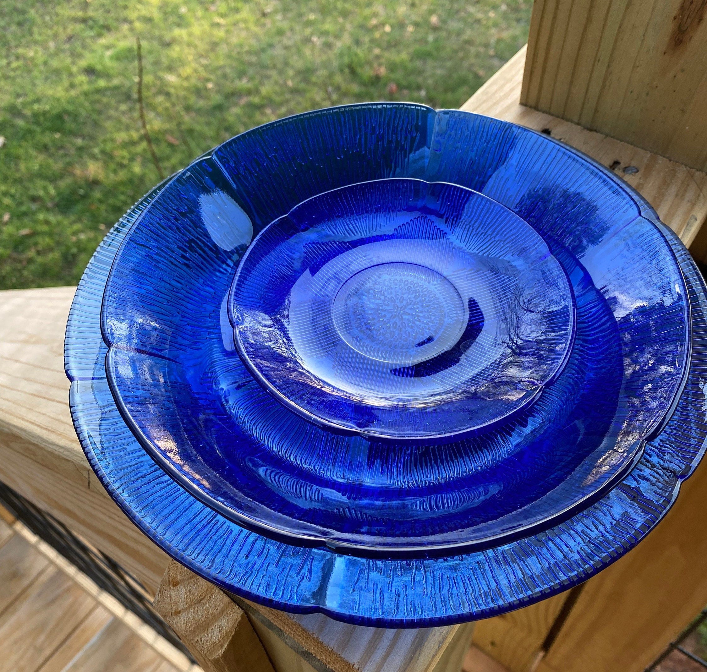 Forte Crisa Cobalt Blue Dinnerware 5-piece Placesetting - Etsy