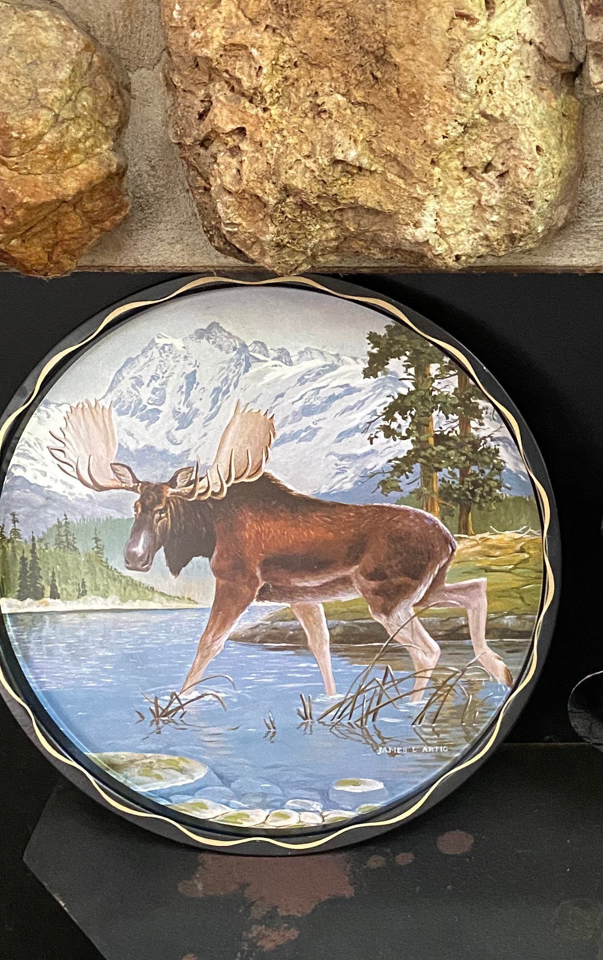 Vintage Elk Tin Serving Trays Plates 1950s Set of 5 Wildlife - Etsy